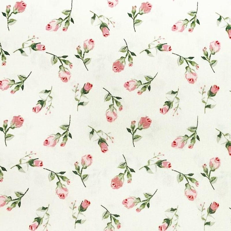 Rose Print Fabric - Etsy