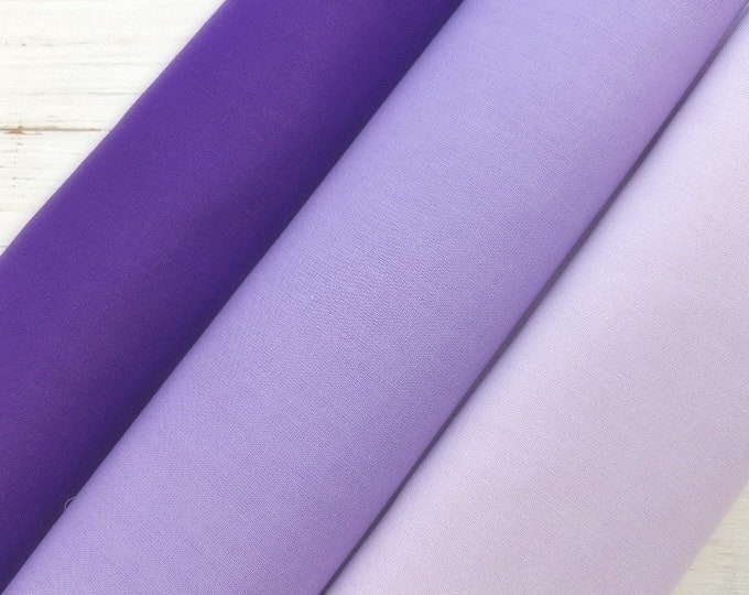 Lilac Purple Fabric/ Light Purple Fabric/lilac Cotton/ Riley - Etsy
