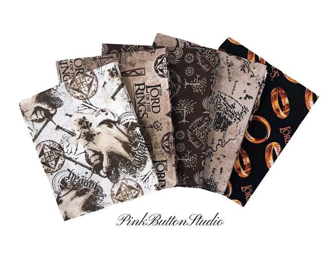 Lord of the Rings Fat Quarter Bundle, Quilting Sewing Craft Fabric ...