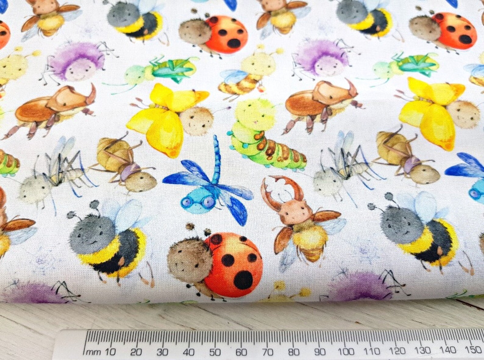 Cute Insect Fabric 100% Cotton Quilting Fabric 150cm Width | Etsy