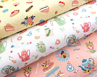 Kawaii Tea Party Fabric Garden Tea Party by Sweetsurprises Kawaii Tea ...
