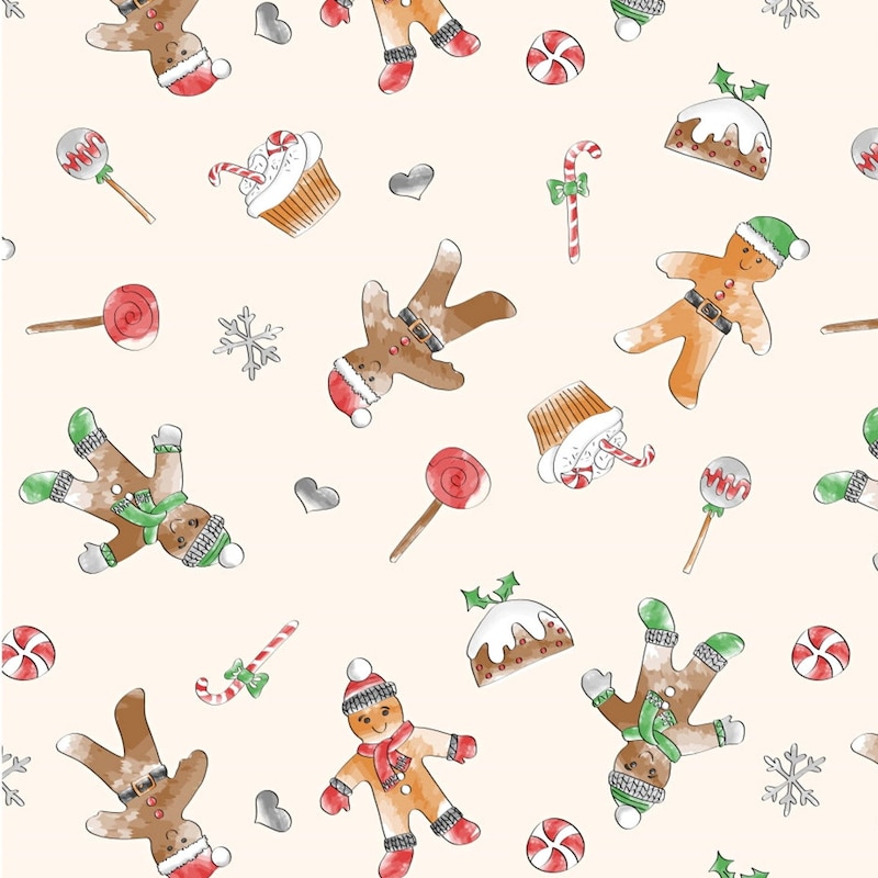 Gingerbread Fabric - Etsy