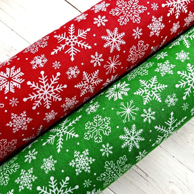 Snowflake Fabric - Etsy