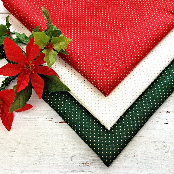Red Christmas Fabric - Etsy