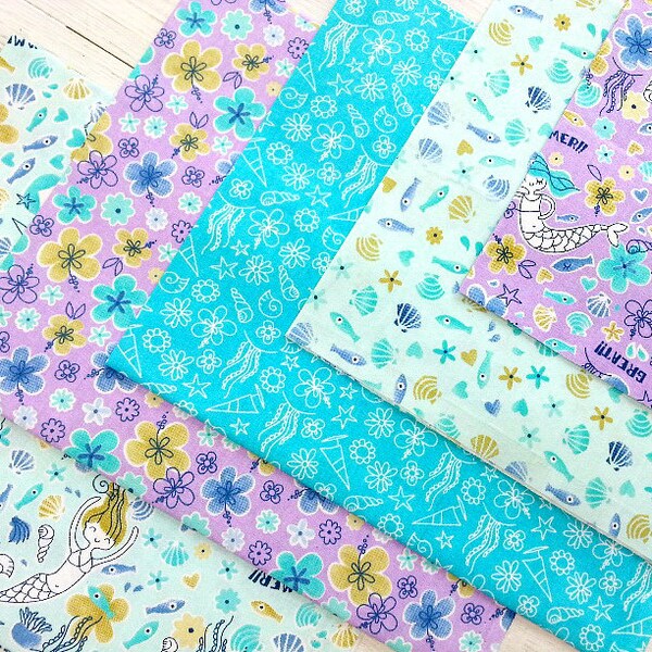 Mermaid Quilt Fabric - Etsy