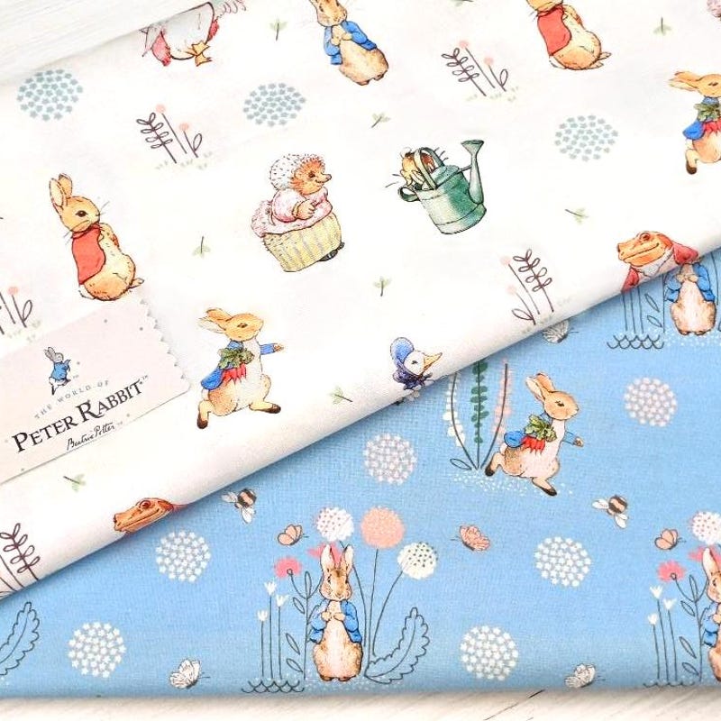 Rabbit Print Fabric - Etsy