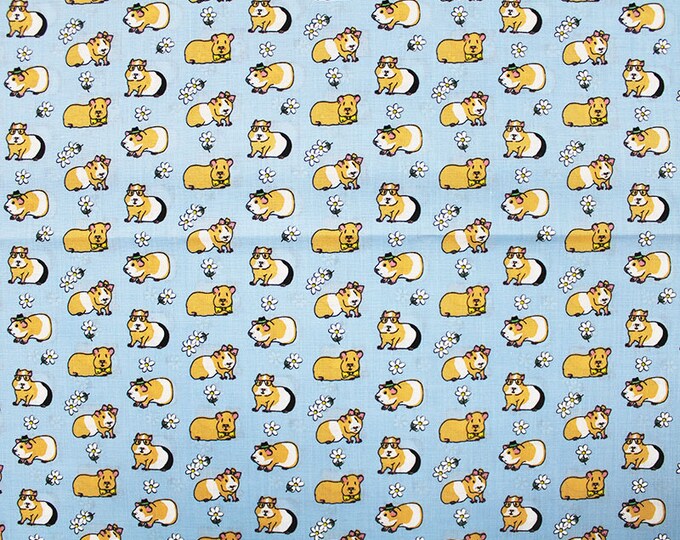 Blue Guinea Pigs Pets Fabric Guinea Pig With Food by Designtherapy ...