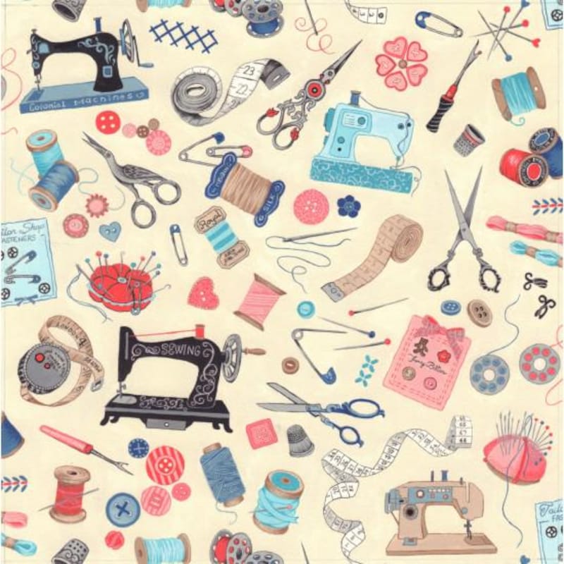 Sewing Theme Fabric - Etsy
