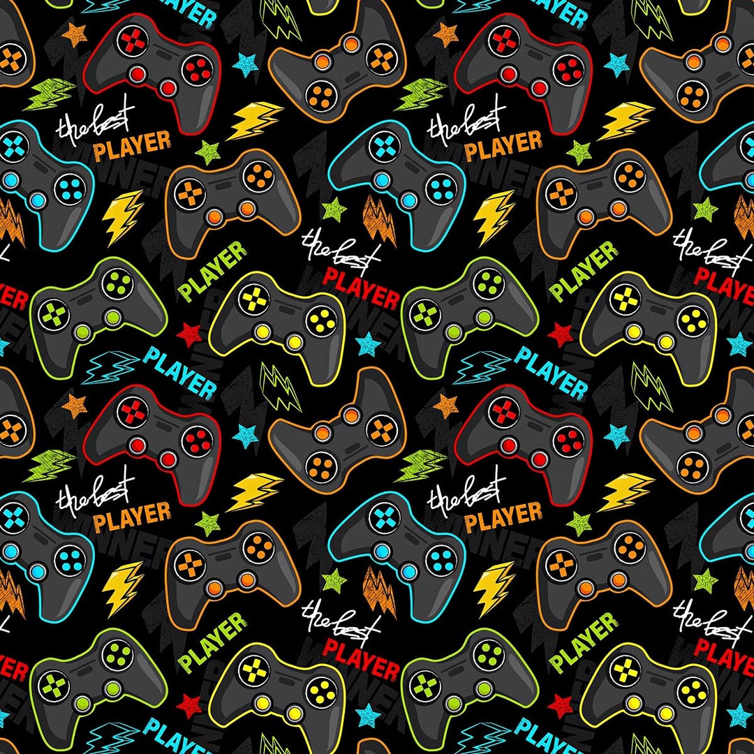 Game Fabric, 100% Cotton, Quilting Fabric, the Best Player Cotton Print ...