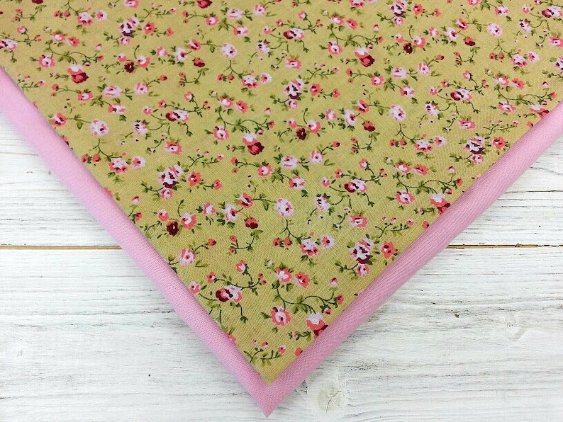 Cotton Fabric, Floral Fabric, Small Print Fabric, Poly Cotton Fabric ...