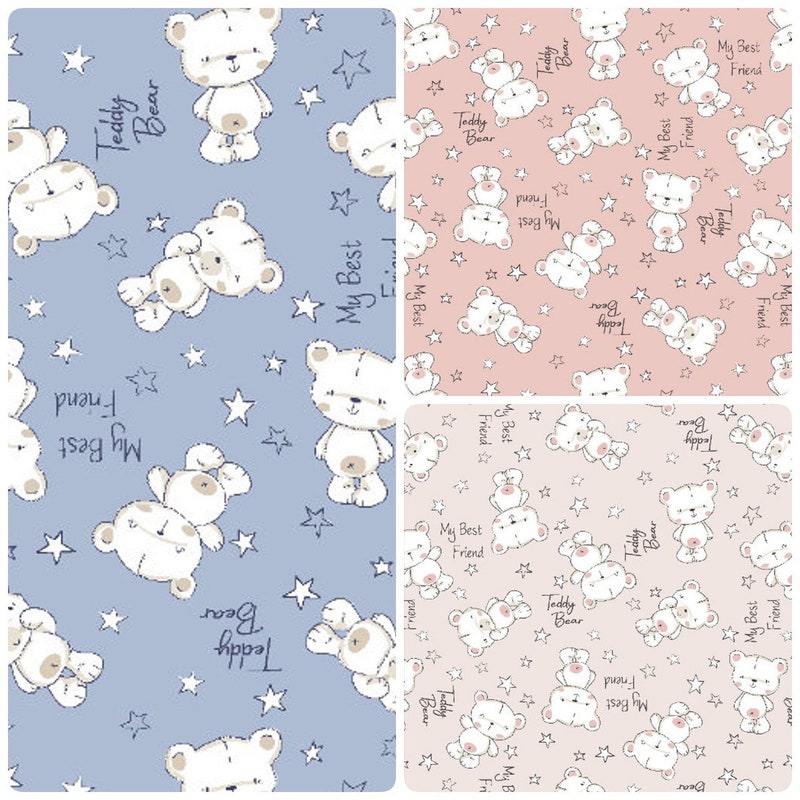 Teddy Bear Fabric - Etsy