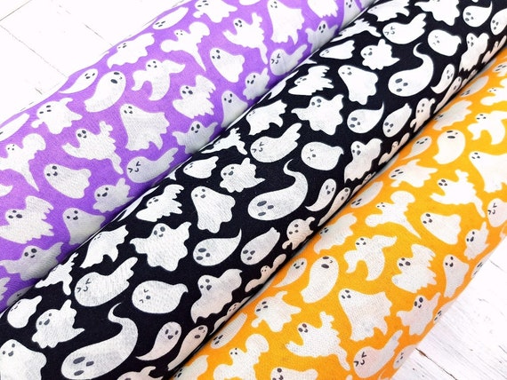 Halloween Fabric Ghost Fabric Polycotton Fabric Spooky - Etsy