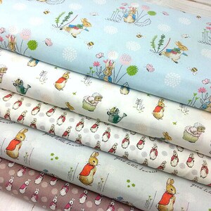 Peter Rabbit Fabric Beatrix Potter Fabric Cotton Fabric | Etsy