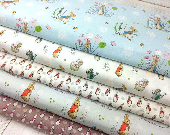 Peter Rabbit Fabric Beatrix Potter Fabric Cotton Fabric | Etsy