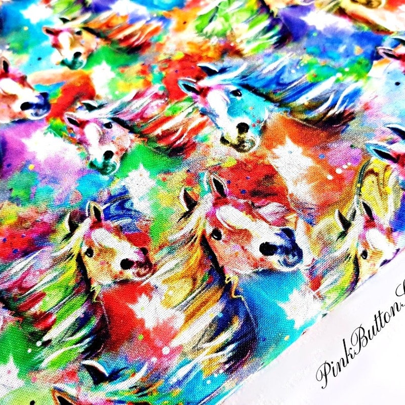 Horse Print Fabric - Etsy Canada