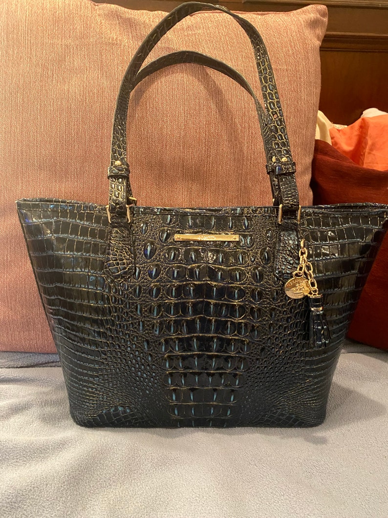 Brahmin Medium Asher Midnight Navy - Etsy