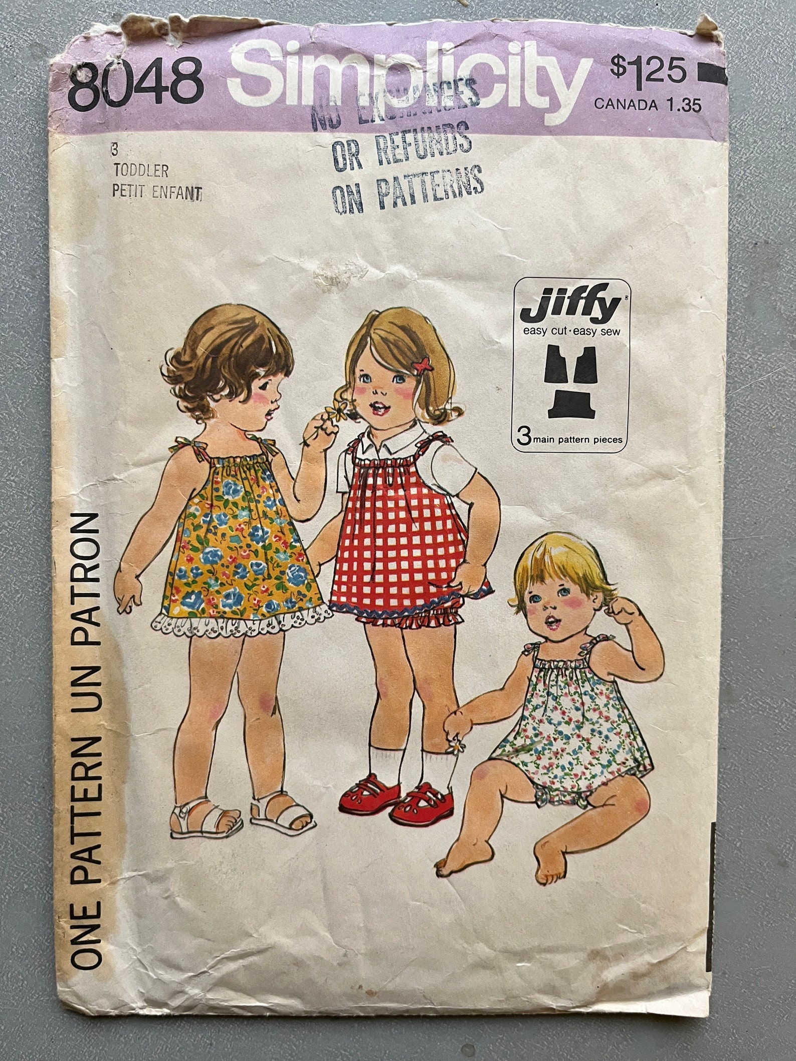 1977 Simplicity Pattern 8048. Size 3, Breast 22 - Etsy