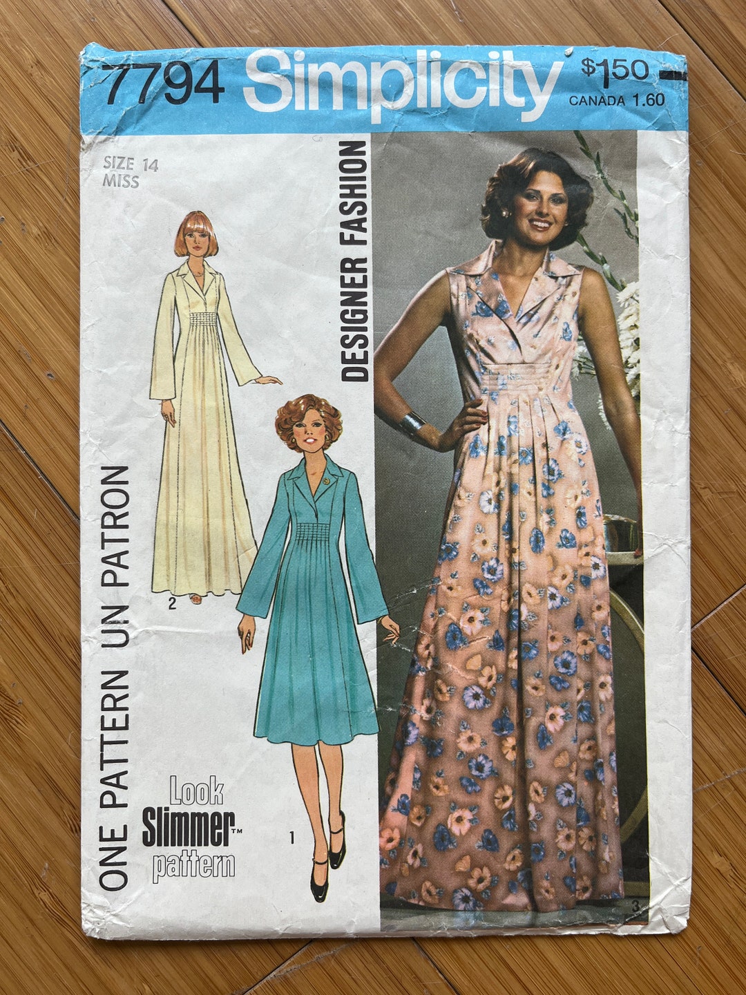 UNCUT 1976 Simplicity Pattern 7794. Size 14, Bust 36 - Etsy