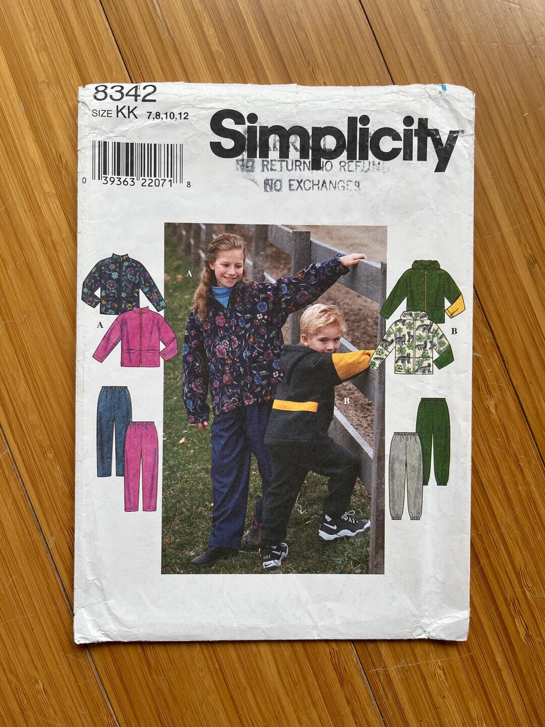 UNCUT 1998 Simplicity Pattern 8342. Sizes 7, 8, 10, 12 - Etsy