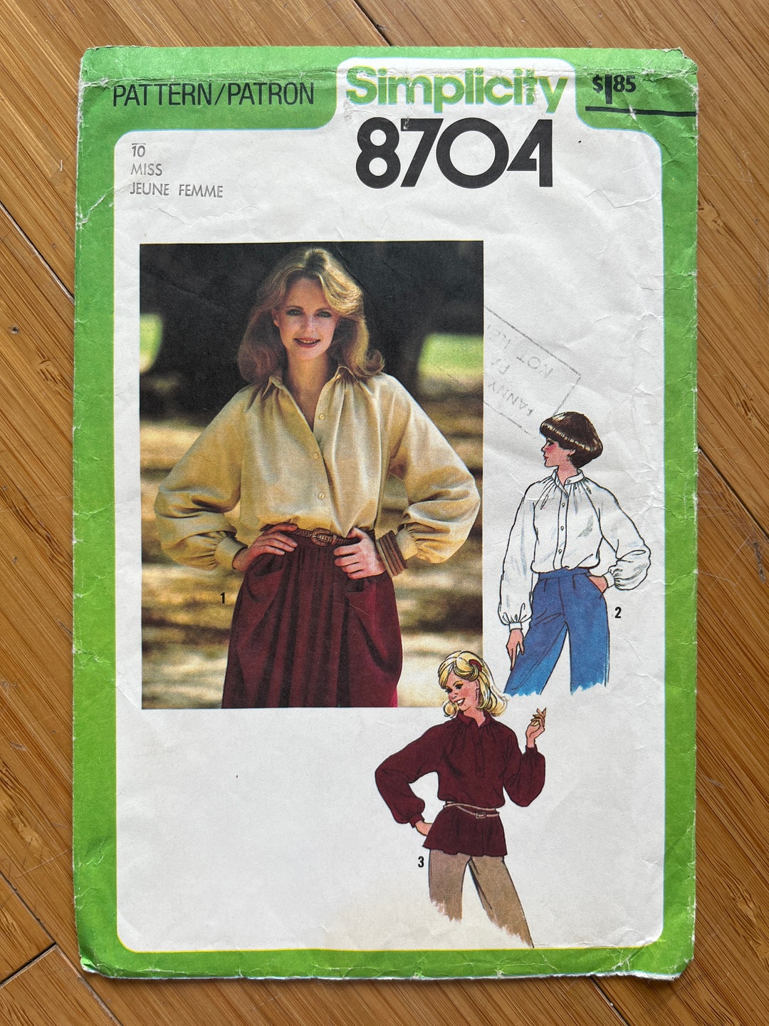 UNCUT 1978 Simplicity Pattern 8704: Size 10, Bust 32.5 - Etsy