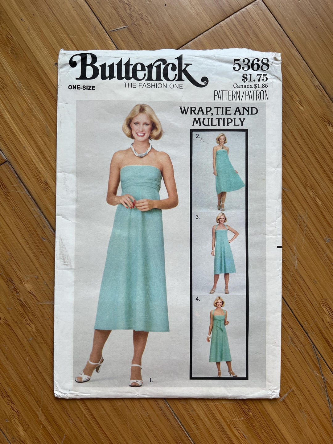 UNCUT 1978 Butterick Pattern 5368. One Size (S-8-10, M-12-14) - Etsy