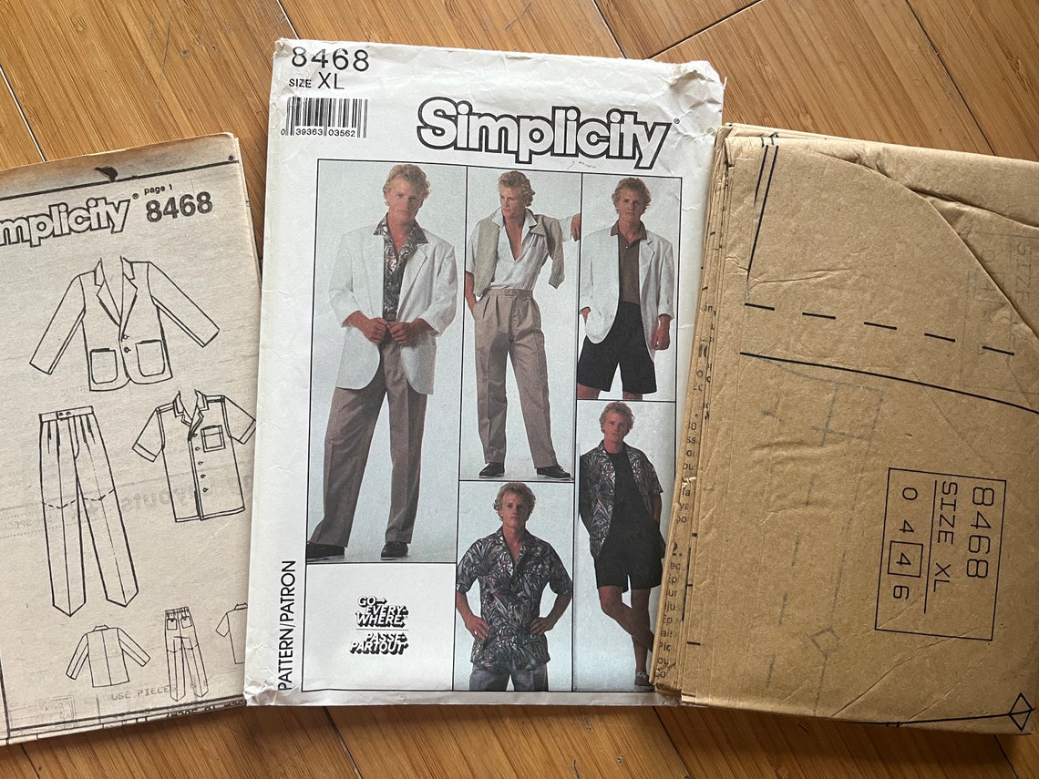 UNCUT 1987 Simplicity Pattern 8468. Size XL - Etsy