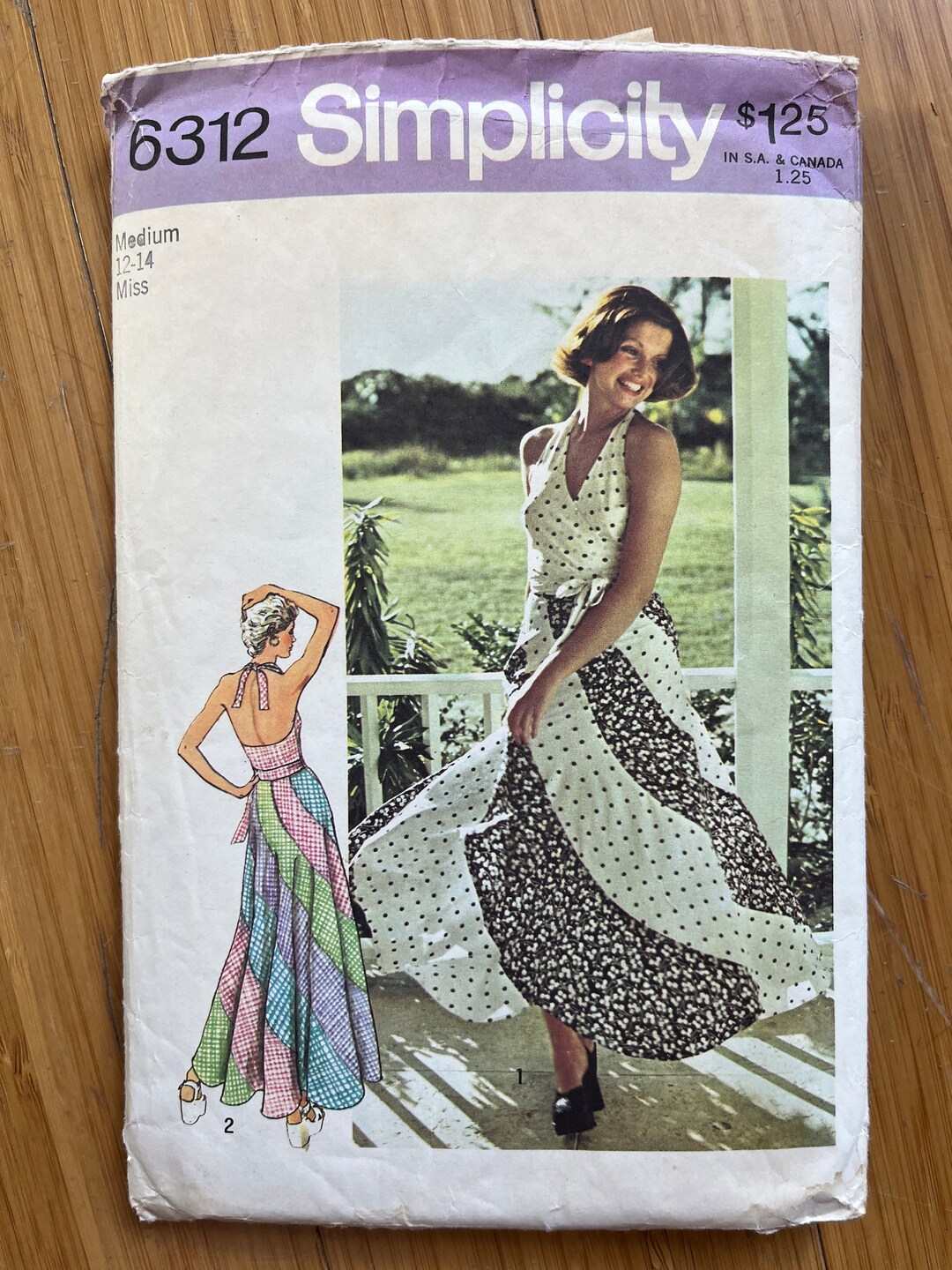 1974 Simplicity Pattern 6312. Size Medium 12 14 - Etsy