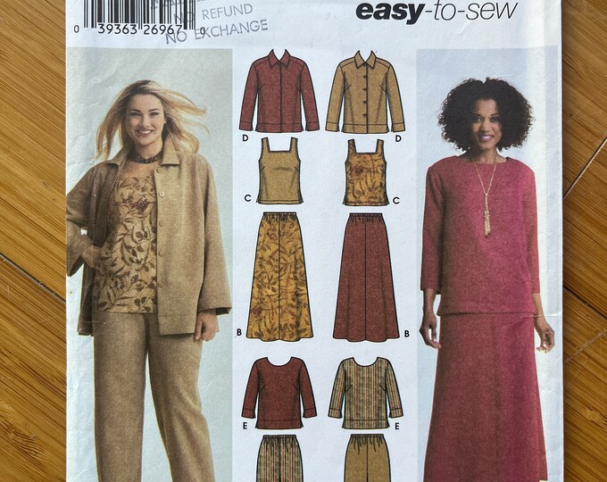 UNCUT 2003 Simplicity Pattern 5559. Sizes 14, 16, 18, 20 - Etsy
