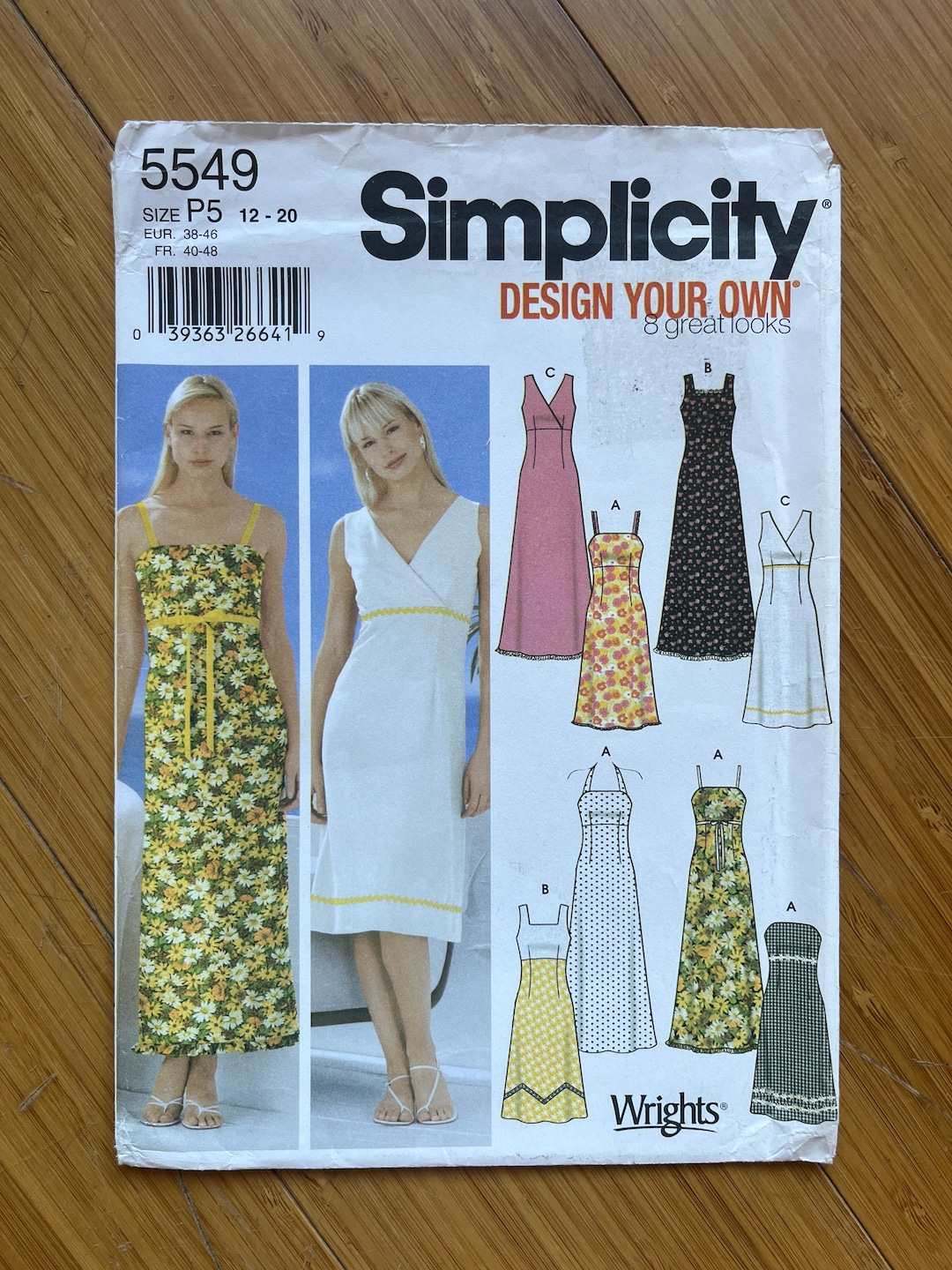 UNCUT 2003 Simplicity Pattern 5549. Sizes 12, 14, 16, 18, 20 - Etsy