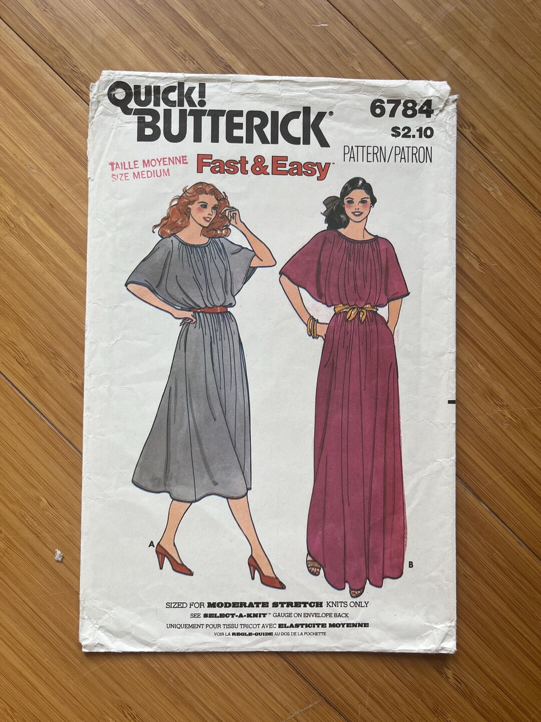 UNCUT 1980's Butterick Pattern 6784. Size Medium (12 - 14) - Etsy