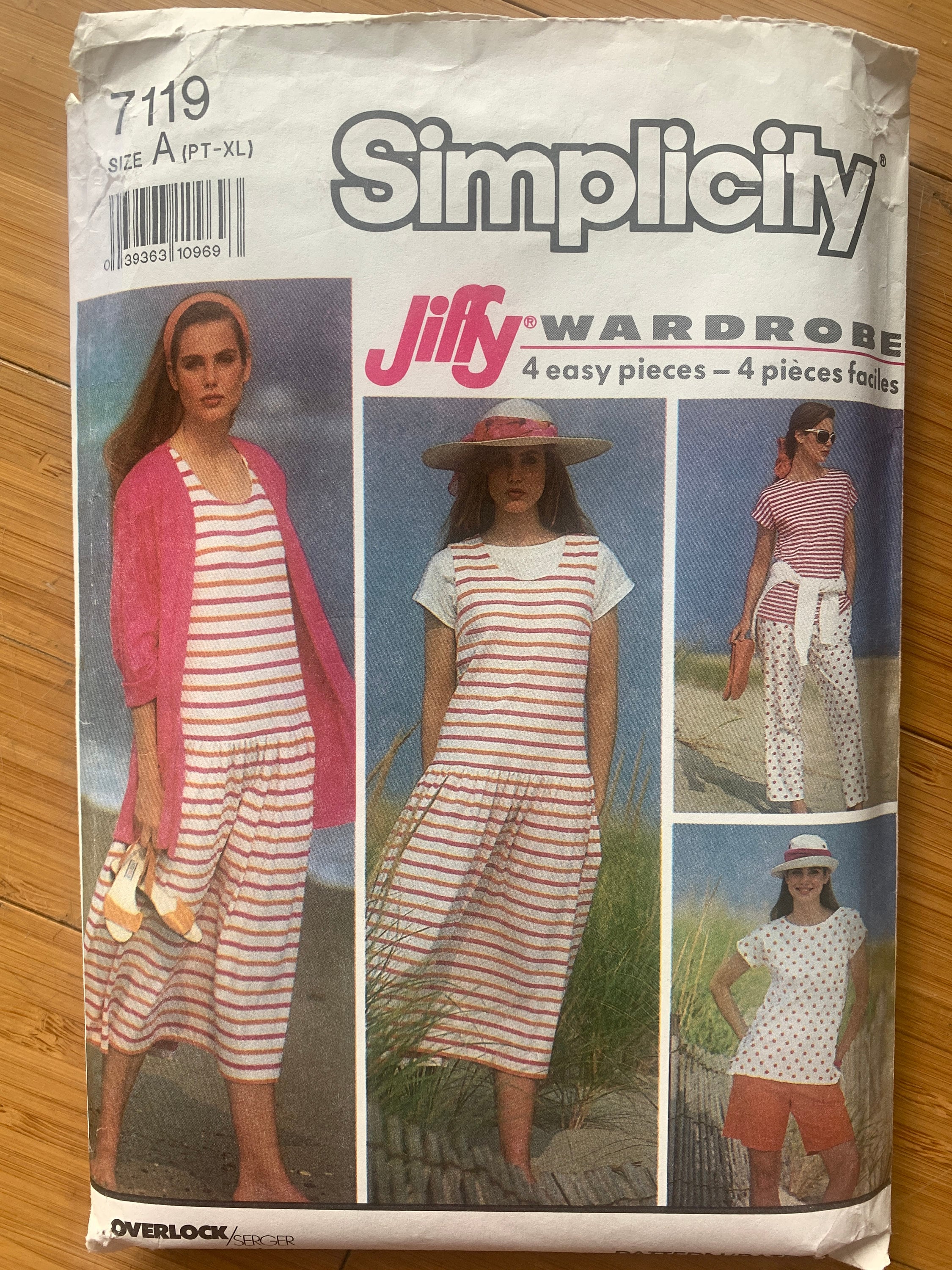 UNCUT 1990 Simplicity Pattern 7119. Size Petite to X-large - Etsy
