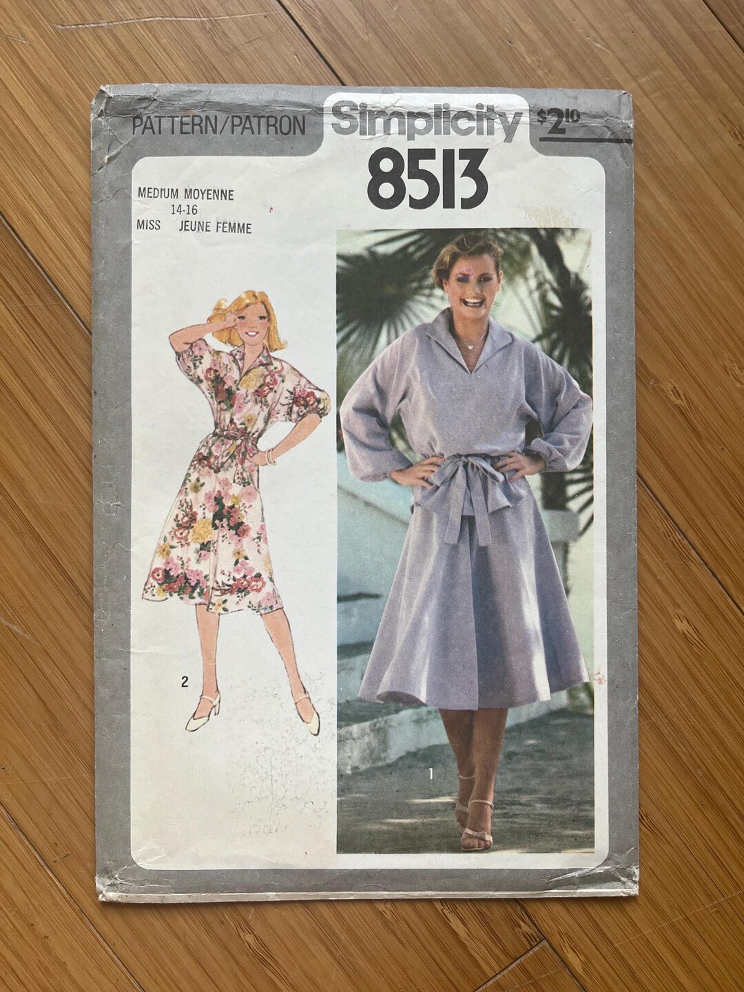 UNCUT 1977 Simplicity Pattern 8513. Size Medium (14-16) - Etsy