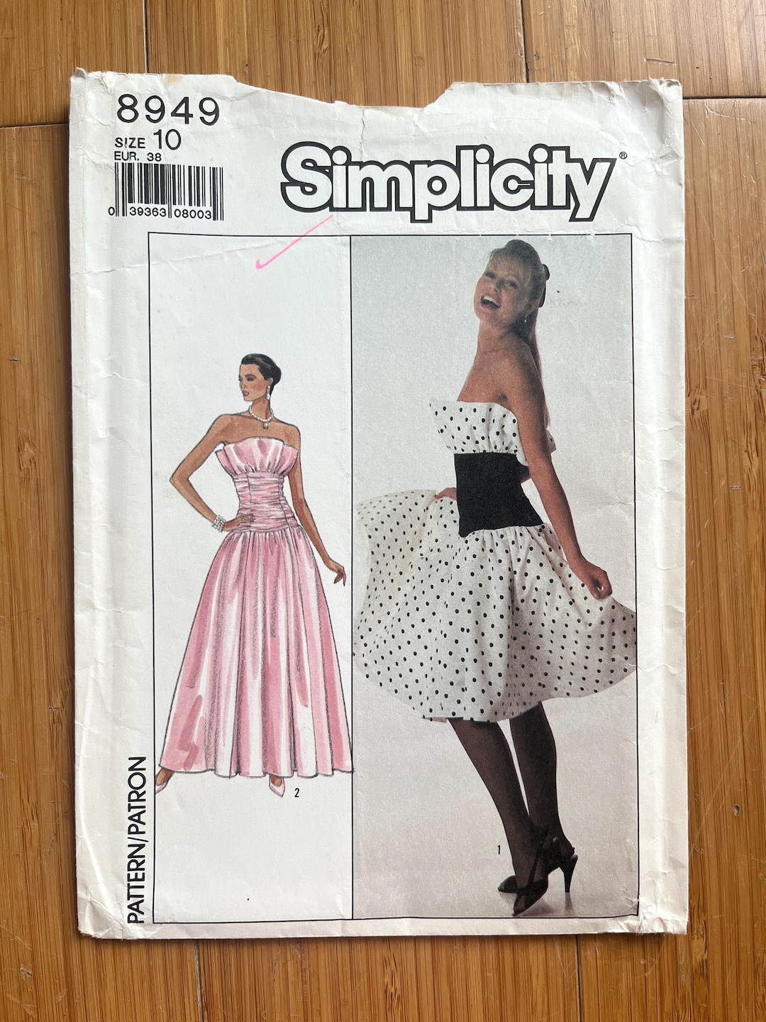 UNCUT 1989 Simplicity Pattern 8949, Size 10, Bust 32.5 - Etsy