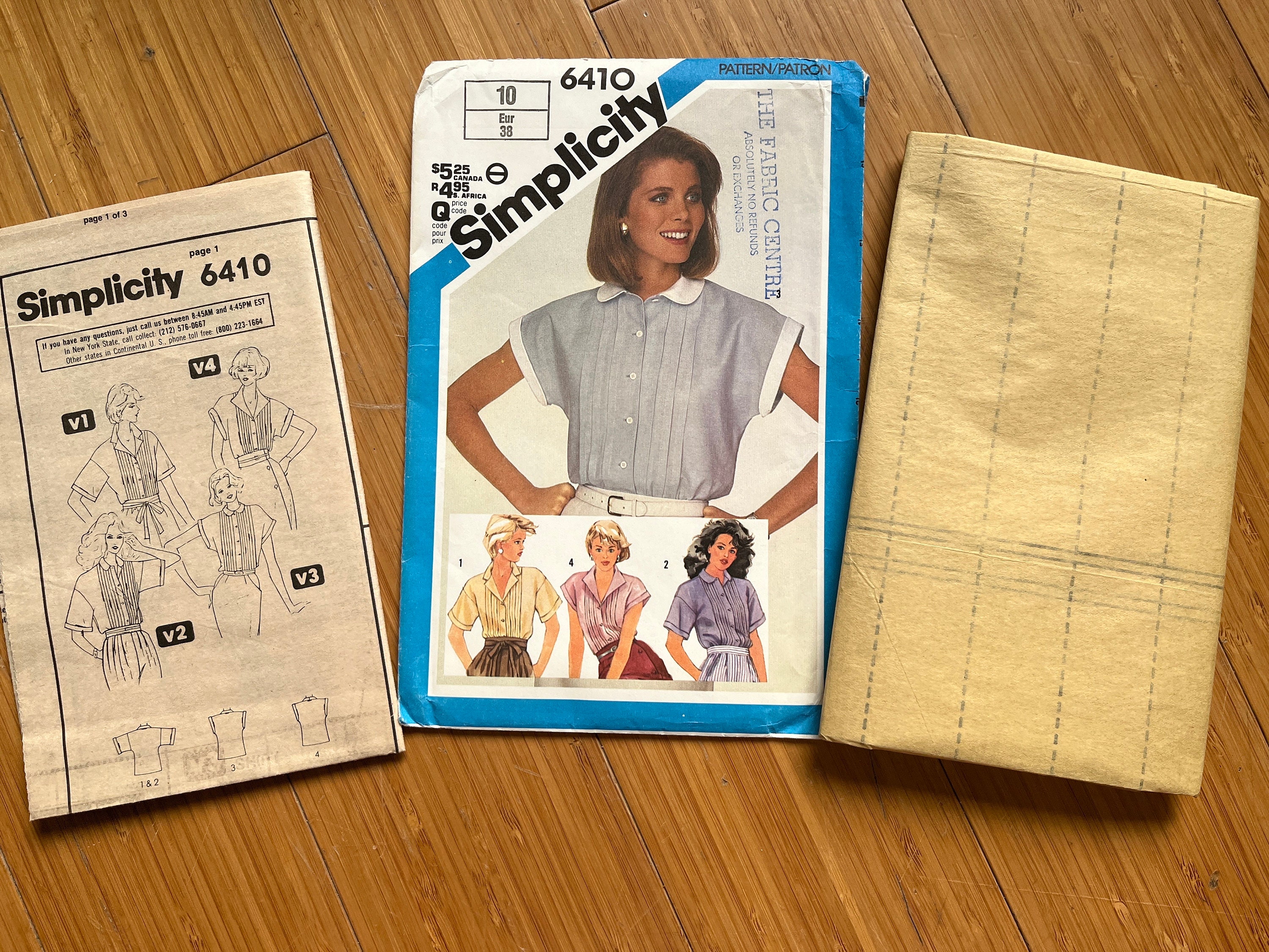 1984 Simplicity Pattern 6410. Sizes 10 Bust 32.5 - Etsy