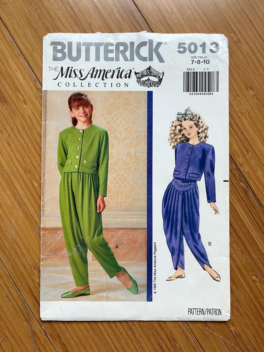 UNCUT 1990 Butterick Pattern 5013. Sizes 7, 8, 10 - Etsy