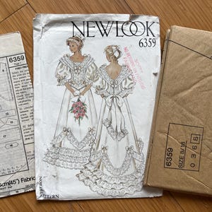 UNCUT 1980's New Look Pattern 6359, Sizes 8, 10, 12, 14, 16, 18 - Etsy