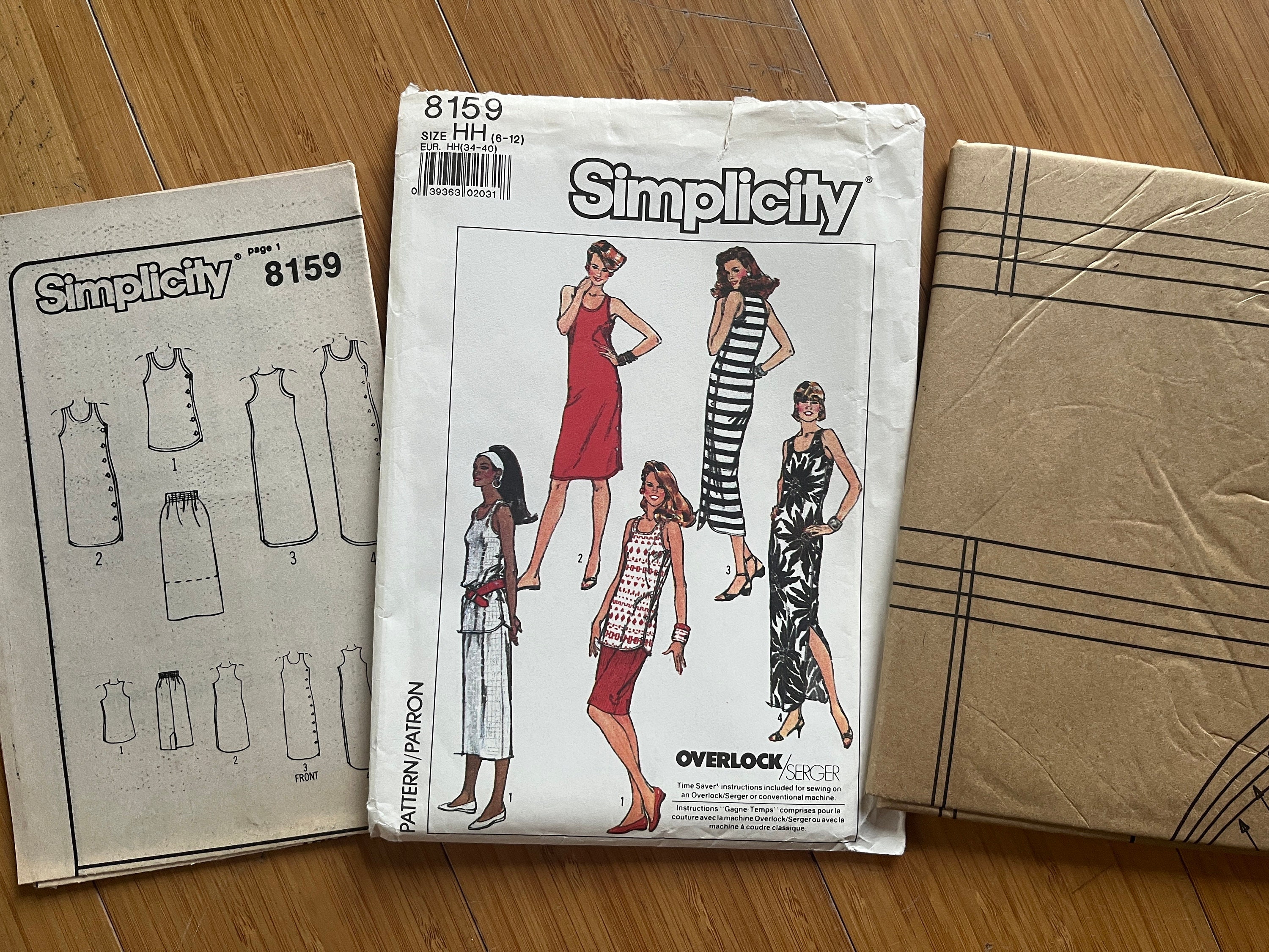 UNCUT 1987 Simplicity Pattern 8159 Size 6 8 10 12 - Etsy