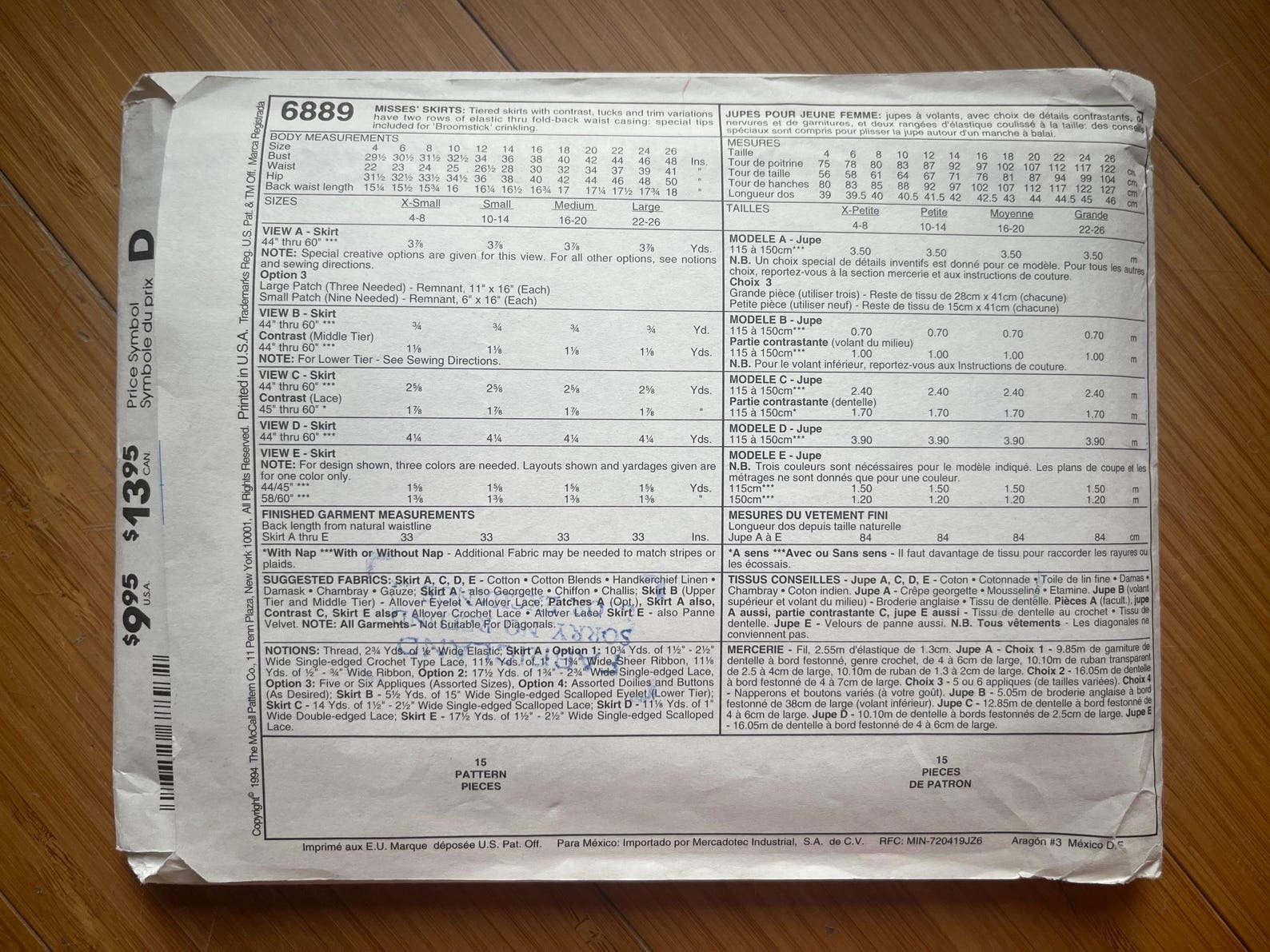 UNCUT 1994 Mccalls Pattern 6889. Sizes Medium 16-20 - Etsy