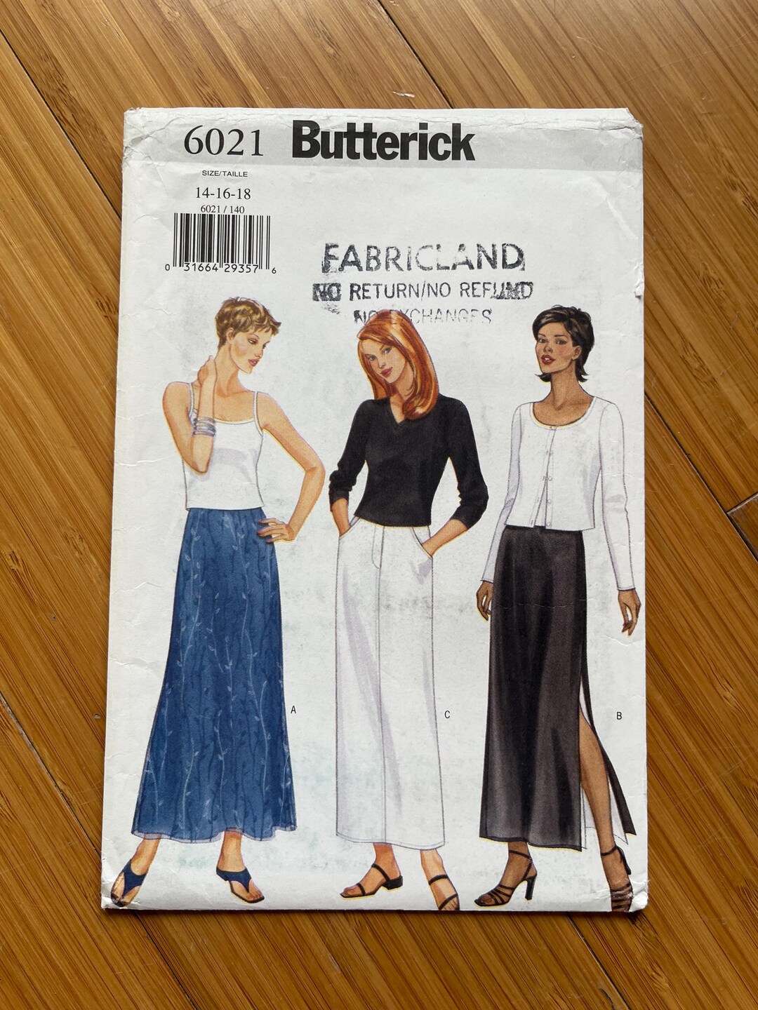 UNCUT 1999 Butterick Pattern 6021. Size 14, 16, 18 - Etsy