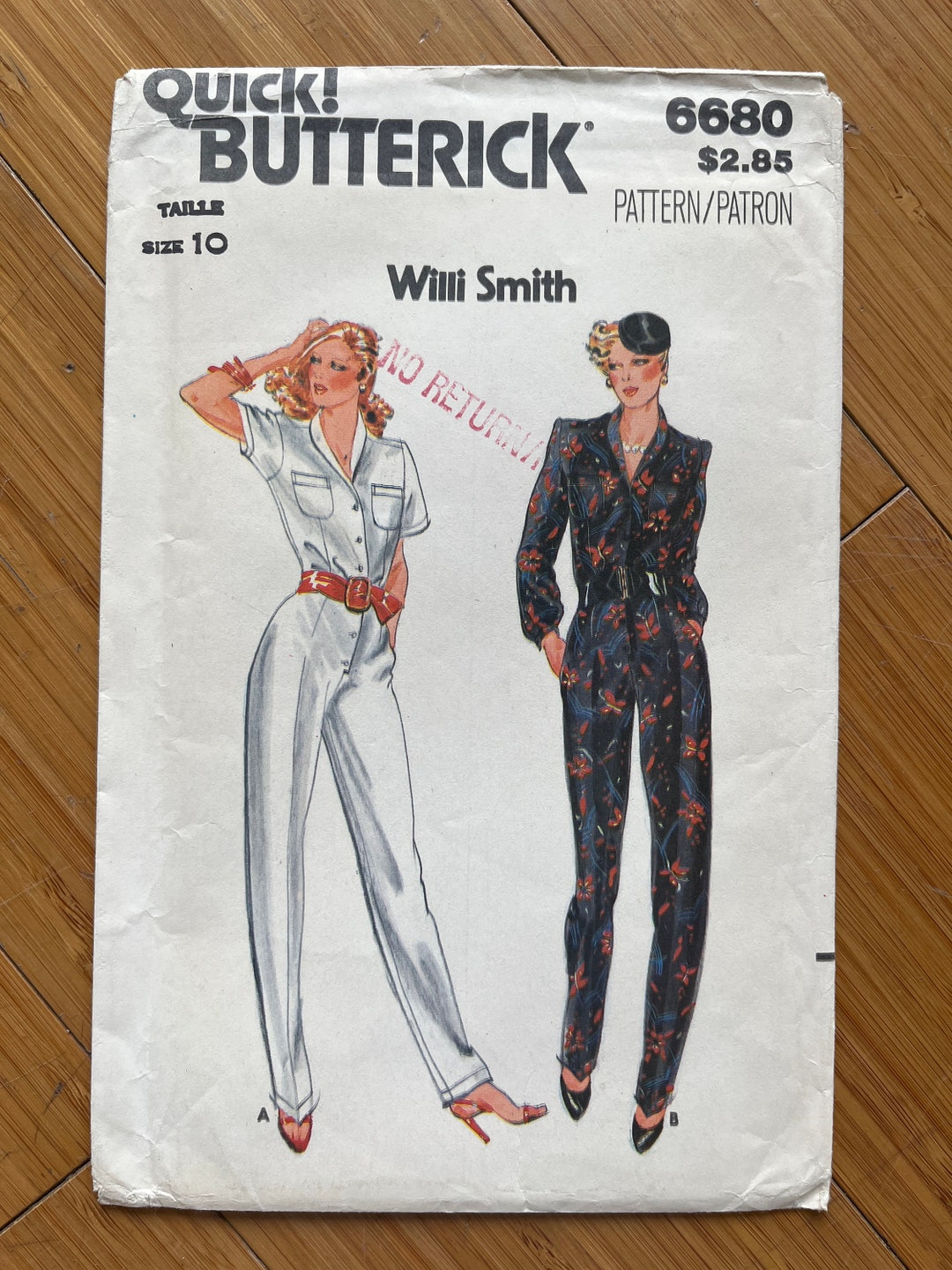 UNCUT 1980 Butterick Pattern 6680, Size 10, Bust 32.5 - Etsy