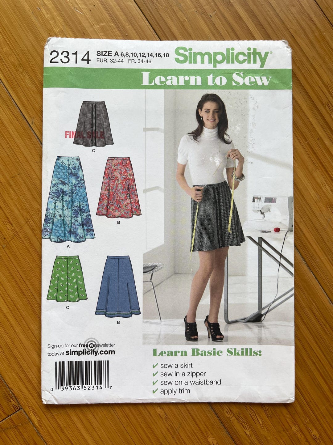 UNCUT 2010 Simplicity Pattern 2314. Sizes 6, 8, 10, 12, 14, 16, 18 - Etsy