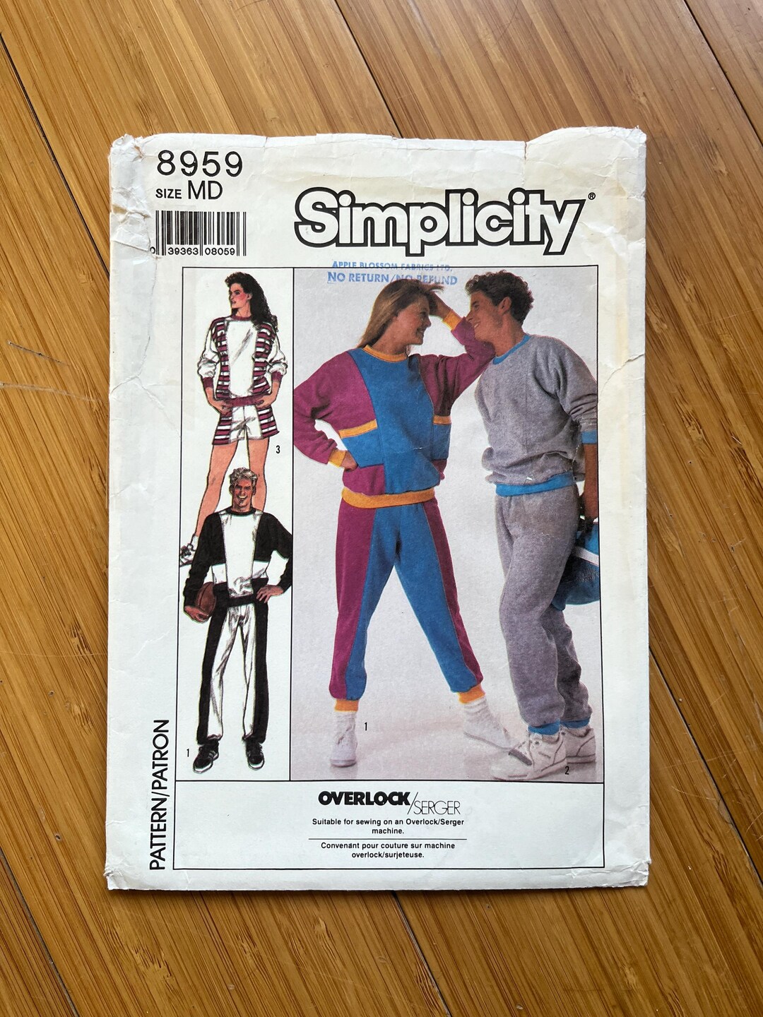 UNCUT 1989 Simplicity Pattern 8959. Size Medium (chest 38-40, Waist 32 ...