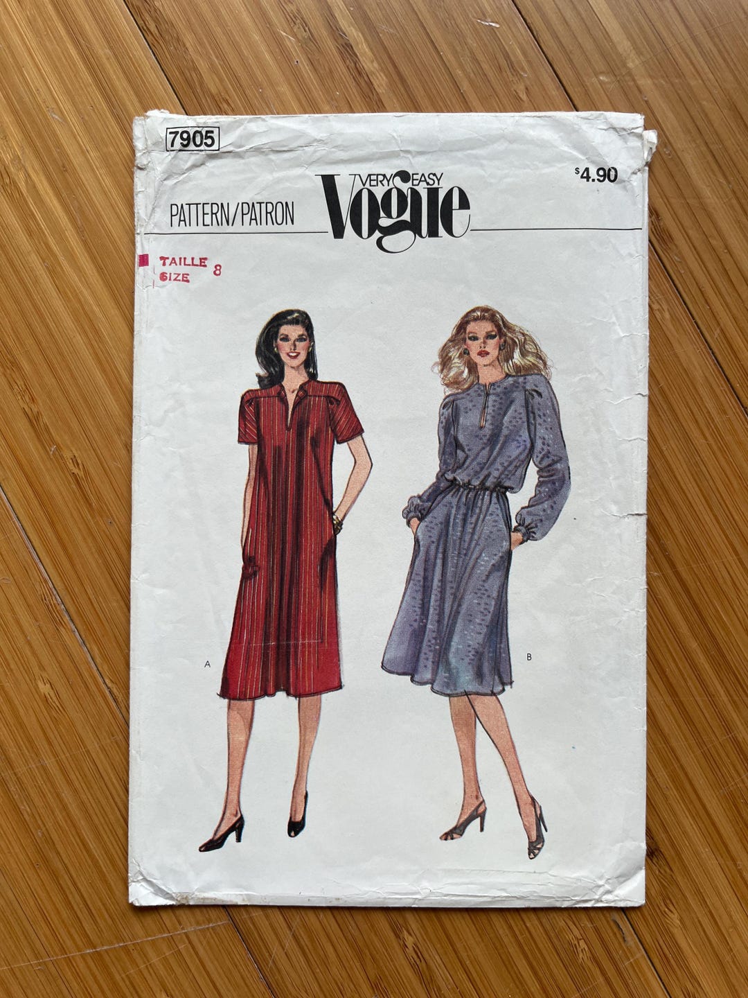 UNCUT 1980 Vogue Pattern 7905. Sizes 8, Bust 31.5 - Etsy