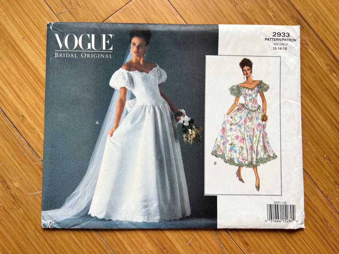 UNCUT 1993 Vogue Pattern 2933, Size 12, 14, 16 - Etsy