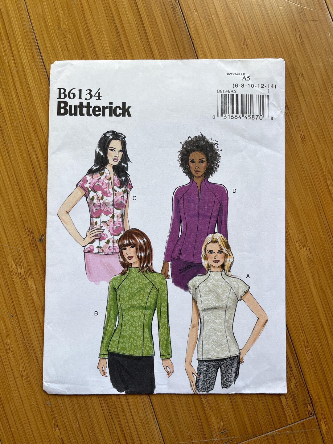 UNCUT 2014 Butterick Pattern 6134. Sizes 6, 8, 10, 12, 14 - Etsy