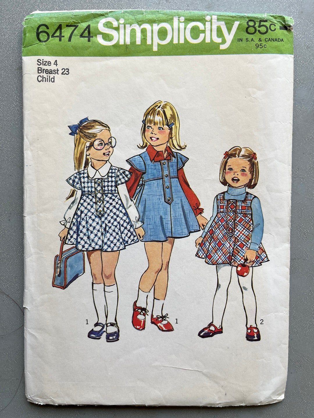 1974 Simplicity Pattern 8380. Size 4, Breast 23 - Etsy