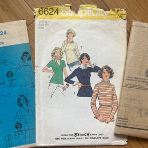 1974 Simplicity Pattern 6624. Size 14, Bust 36 - Etsy