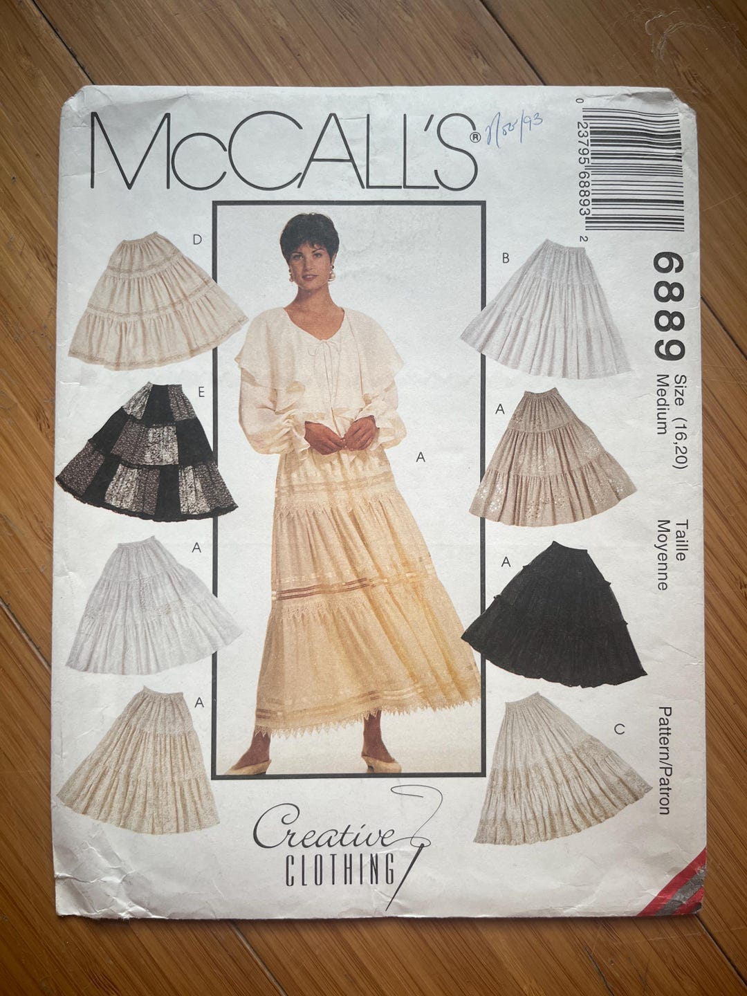 UNCUT 1994 Mccalls Pattern 6889. Sizes Medium 16-20 - Etsy