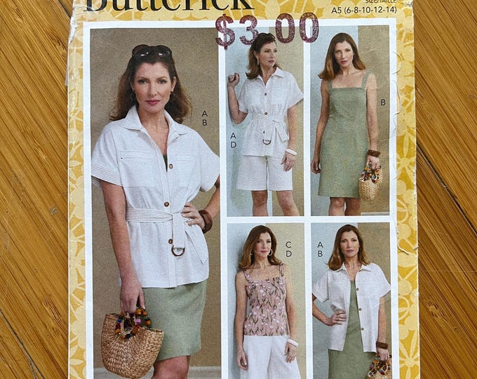 UNCUT 2020 Butterick Pattern 6774. Sizes 6, 8, 10, 12, 14 - Etsy