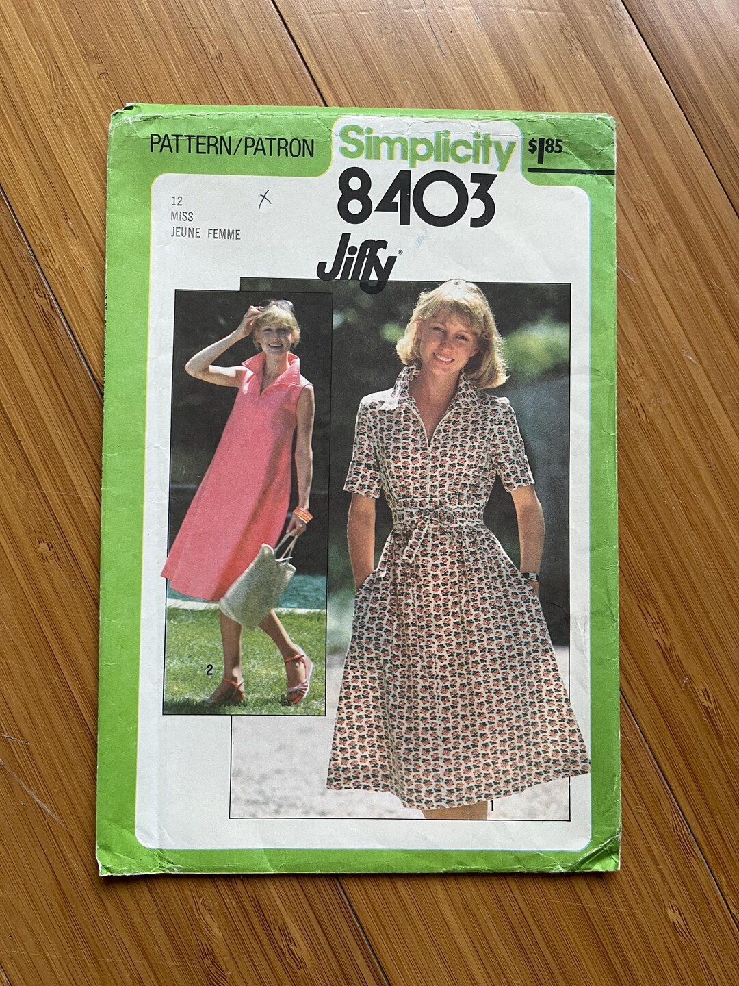 UNCUT 1977 Simplicity Pattern 8403. Size 12, Bust 34 - Etsy